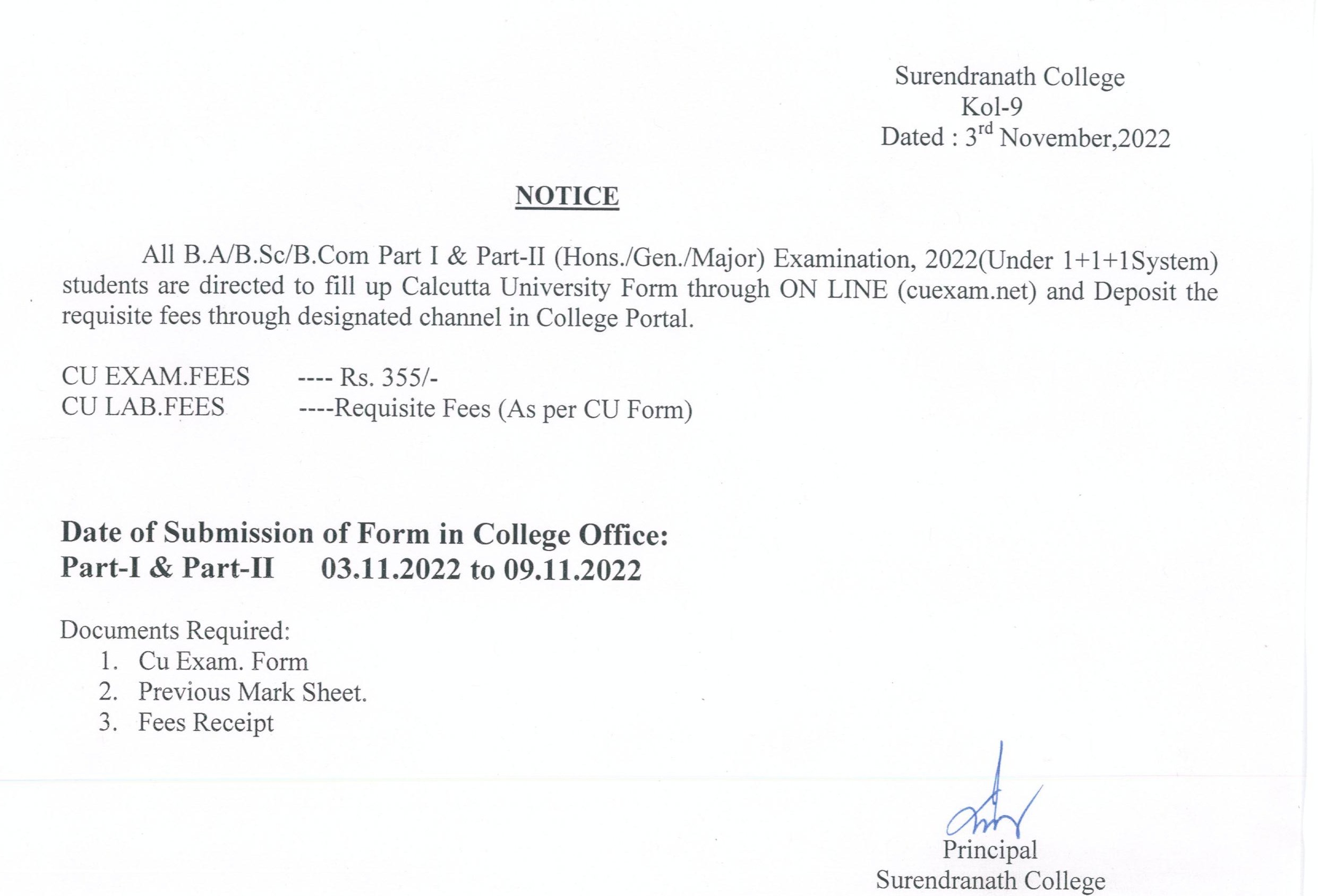 Notice For BA/BSC/BCOM-PART-I AND PART-II Examination , 2022 ... Notice For BA/BSC/BCOM-PART-I AND PART-II Examination , 2022 ...